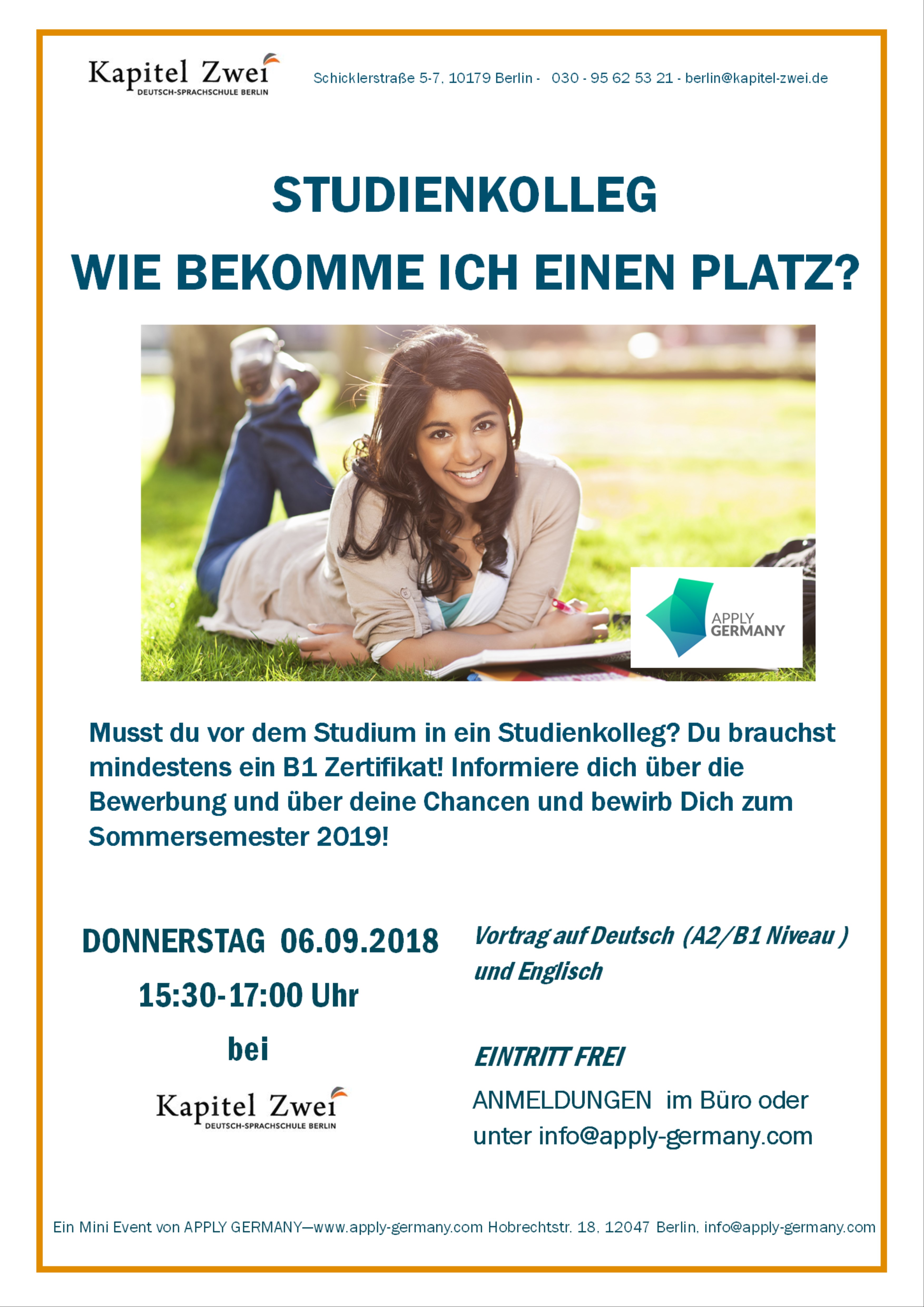 Deutsch Sprachschule Alexanderplatz Berlin - Kapitel Zwei Berlin